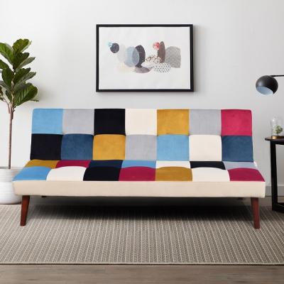 中国 Modern Colored Fabric Sofa Bed Foldable Reclining Positions Europe Style 販売のため