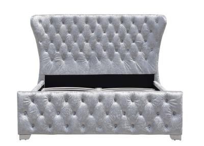 Cina Struttura schiacciata personalizzabile di re Home Furniture Bed del velluto con i bottoni in vendita