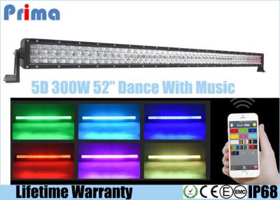 Cina barra luminosa telecomandata di 5D RGB LED per il telecomando a 52 pollici 300W dei camion in vendita