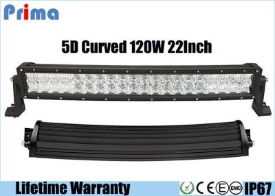 Cina la barra luminosa curva a 22 pollici IP67 di 8400LM 120W LED impermeabilizza la barra luminosa del riflettore 5D per la jeep Wranger in vendita