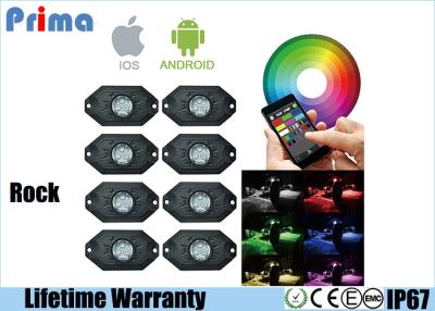 Cina multi luci della roccia di RGB LED di colore 8Pods con il regolatore IP67 di Bluetooth impermeabile in vendita