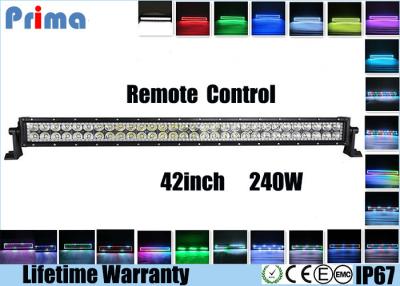 Cina IP67 240w a 42 pollici ha condotto la barra luminosa, barra luminosa di alone principale RGB con telecomando in vendita