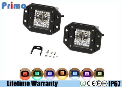 China 12W el trabajo impermeable del punto LED se enciende con la luz del anillo del halo del estroboscópico del flash del RGB del control remoto en venta