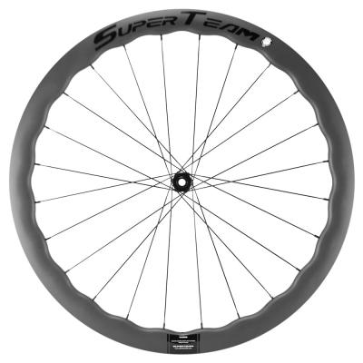 Cina Superteam personalizzato 25mm Larghezza 45mm Profondità Clincher Ruote di bicicletta al carbonio in vendita