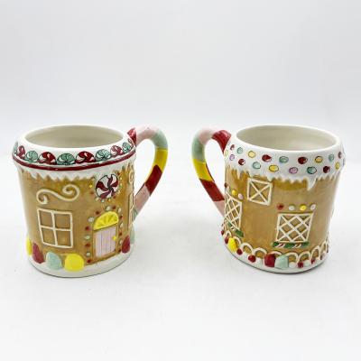 Κίνα Exquisite Custom Ceramic Products Christmas Series Candy Storage Jars Creative προς πώληση