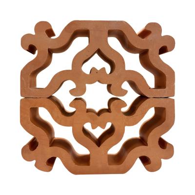 Cina Argilla da costruzione rossa Blocco Breeze Mattoni decorativi perforati Parete divisoria in vendita