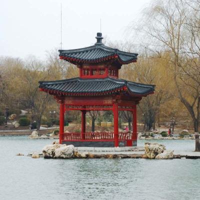 중국 템플 손으로 만드는 중국 방식 관상수 정원 3.8m 세라믹 나무 휴게소 판매용
