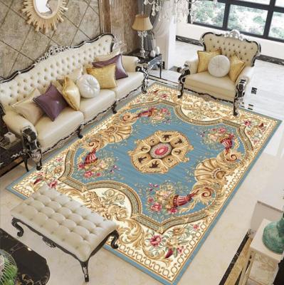 Cina Retro Style European Polyester Fiber Living Room Floor Carpet Special Style in vendita