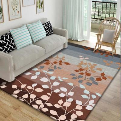 Cina Flower And Plant Printed Simple Living Room Floor Carpet Special Style in vendita