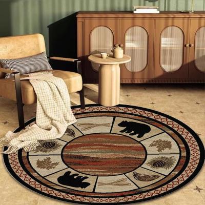 Cina Round Ancient Polyester Fiber Living Room Floor Carpet Special Style in vendita