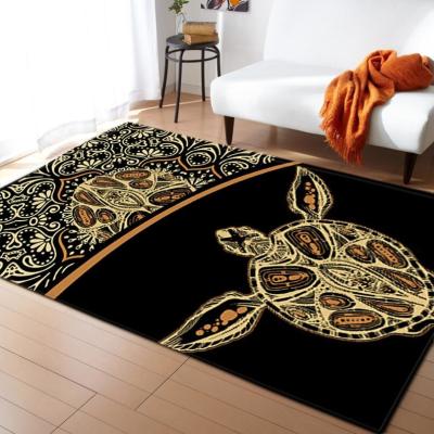 Cina Ethnic Ancient European Flower Pattern Living Room Floor Carpets Polyester Fiber Material in vendita