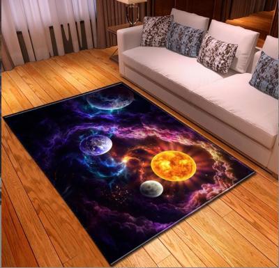 Cina Starry Sky Cartoon Polyester Fiber Pattern Living Room Floor Carpets 152*224cm in vendita