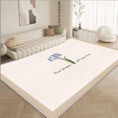 Cina Creamy Imitation Cashmere Living Room Floor Carpets North European in vendita