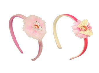 中国 女の子のためのプラシ天の花の耳のヘッドバンド 販売のため