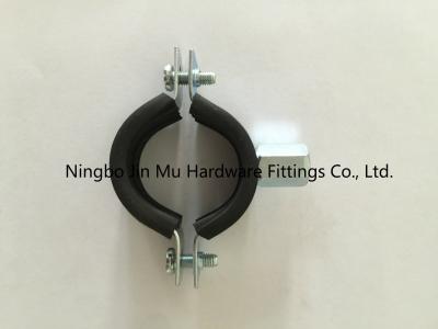 Κίνα λαστιχένιος σφιγκτήρας σωλήνων 27mm - 32mm Dia με το γαλβανισμένο σίδηρο, M8/M10 σύνδεση καρυδιών προς πώληση