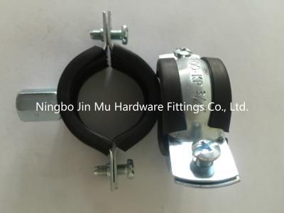 Κίνα λαστιχένιος σφιγκτήρας σωλήνων 27mm - 32mm Dia με το γαλβανισμένο σίδηρο, M8/M10 σύνδεση καρυδιών προς πώληση