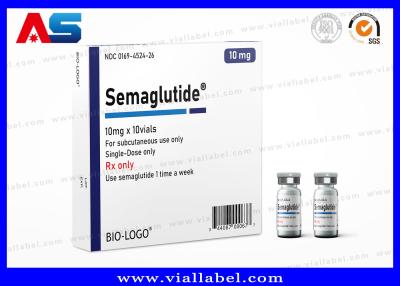 China Ampolas / frascos de vidro personalizados Caixas de papel para frascos de vidro Para Semaglutide 2 mg Design livre de embalagem à venda