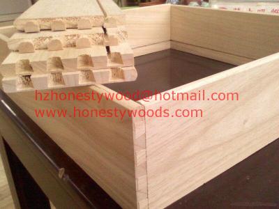 中国 Paulownia drawer sides and backs, Paulownia drawer component. Dovetail groove 販売のため