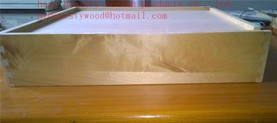 中国 Birch solid wood dovetail drawer components with UV coat drawer box drawer front. cabinet box. 販売のため