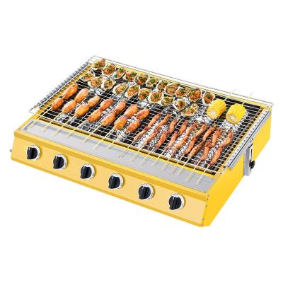 China 6 Brander propaan grill Rookloze gasoven BBQ Rotisserie kachel voor buiten koken Te koop
