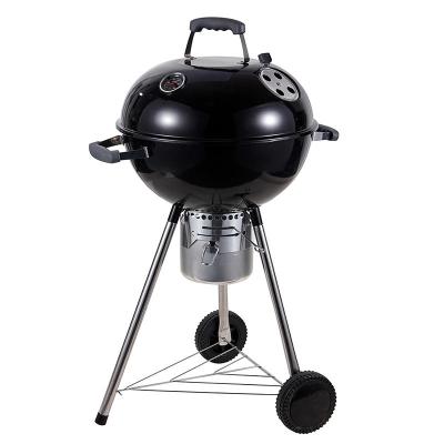 China Outdoor barbecue 18 inch Deluxe ketel houtskoolgrill met draagbare houtskoolmachine Te koop