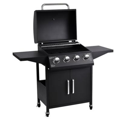 China 132*55*109 cm Achtertuin 4 Bunners Outdoor Griddle Propan gasgrill met zijplank Te koop