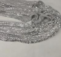 Quality Durable Metal Sequin Fabric Eco Friendly For Eye Catching Decoration for sale