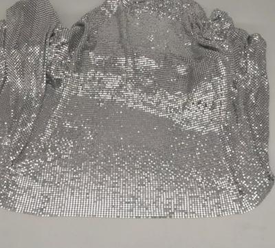 0.5mm Shimmering Metal Sequin Fabric Eco Friendly For Event Decor