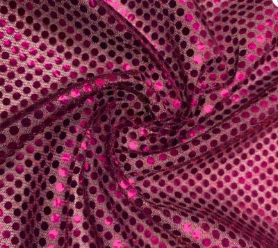 Woven Round Metal Sequin Fabric / Metal Mesh Fabric Chainmail For Decoration