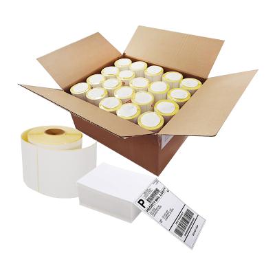 中国 Barcode Printer Thermal Transfer Labels Jumbo Roll Water Proof Adhesive Paper 販売のため