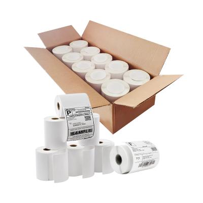 中国 High quality stock lot direct thermal label 4X3 thermal transfer label sticker 4X6 shipping labels 販売のため