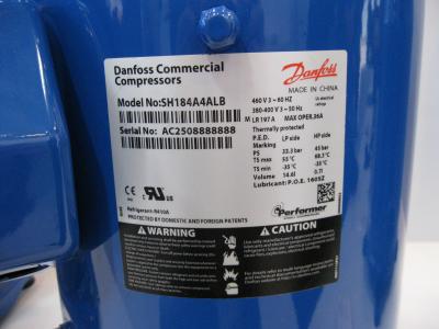 China Tipo compressores 380 do pistão de SH184A4ALB da refrigeração do rolo do compressor - 460v CE, ROHS 6HP AZUL à venda