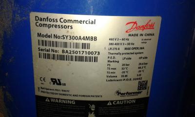 China Compresor hermético lubricado SY300A4MBB del estilo 25HP R22 R407C Copeland de poco ruido en venta