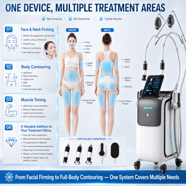 Cryomagwave 2450MHz Microwave Body Contouring Machine with Intelligent Cooling System and Electromagnetic Muscle Stimulation