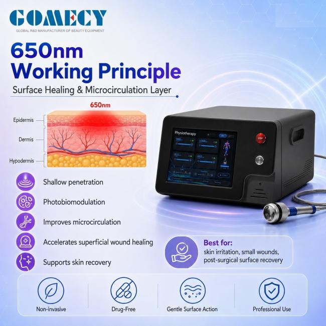 650nm working principle bioreparing anti inflammation
