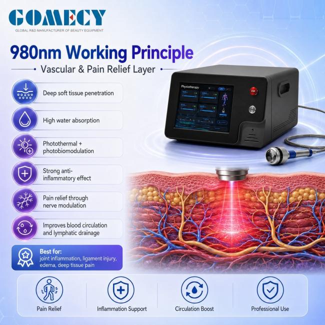 980nm working principle vascular and pain relief layer