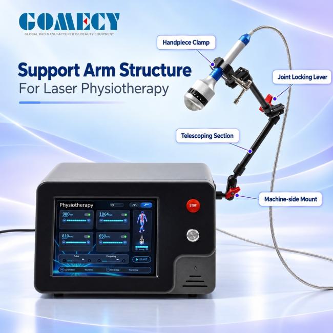 diode laser support joint arm structure