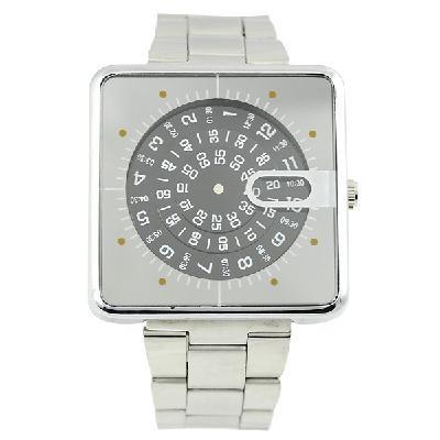 Cina Acciaio inossidabile del nuovo di PAIDU Digital orologio quadrato di quarzo analogico in vendita