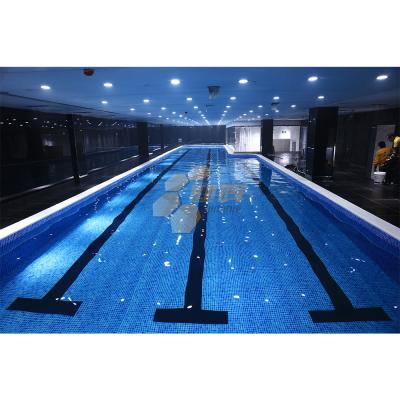 China Indoor Large Swimming Pool Rectangle Prefabricated Zn-Al-Mg Steel Training Swimming Pool for sale