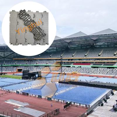 China Plastic Portable Event Flooring Grass Protector Floor Outdoor Tent Party Concert Wedding Turf Protection Flooring for sale