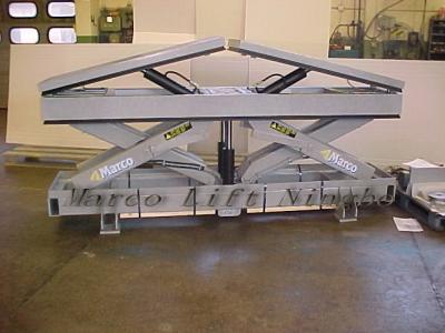 China Customization Marco Twin Scissor Lift Table with Tilt Platform Customized Request for sale