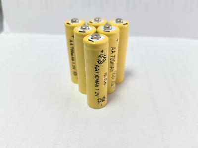 China NI CD 1.2 V AA 700Mah Rechargeable Battery For High Drain Flashlights for sale