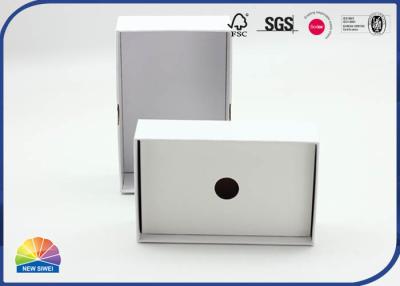 China Weiße Drucksache-Geschenkbox Farb-Matte Laminations 4C mit Papierbehälter zu verkaufen