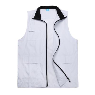 Chine Engineering Vest Multi-Pocket Double-Layer Zipper Unisex Workwear Garments High Quality Customized For Project Vest à vendre