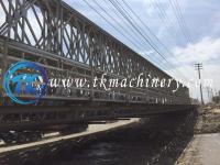Quality Steel Bailey Bridge Double Lane 7.35m Compact 200 Similar Acrow Bridge Zb200 Model for sale