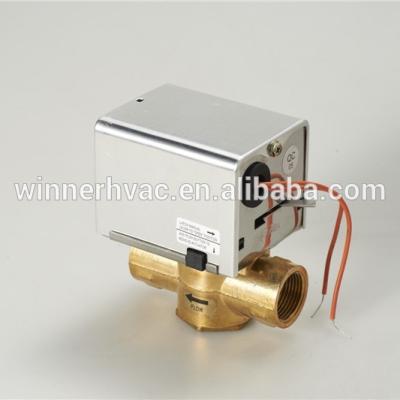 China La HVAC equipa la vávula de bola actuada eléctrica, válvula de control de vuelta de la zona de la primavera Dn25 en venta