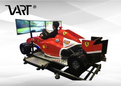 Cina 360 simulatore di grado F1 VR 9D, macchina della galleria di guida di veicoli di 3 schermi in vendita