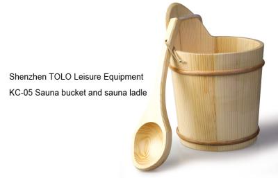 Cina Il peso leggero durevole di legno degli accessori di sauna, handcraft il secchio in vendita