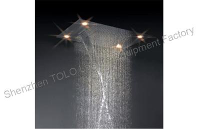 Cina Grandi teste di docce della pioggia del soffitto, testa di doccia leggera principale variopinta di piovosità in vendita