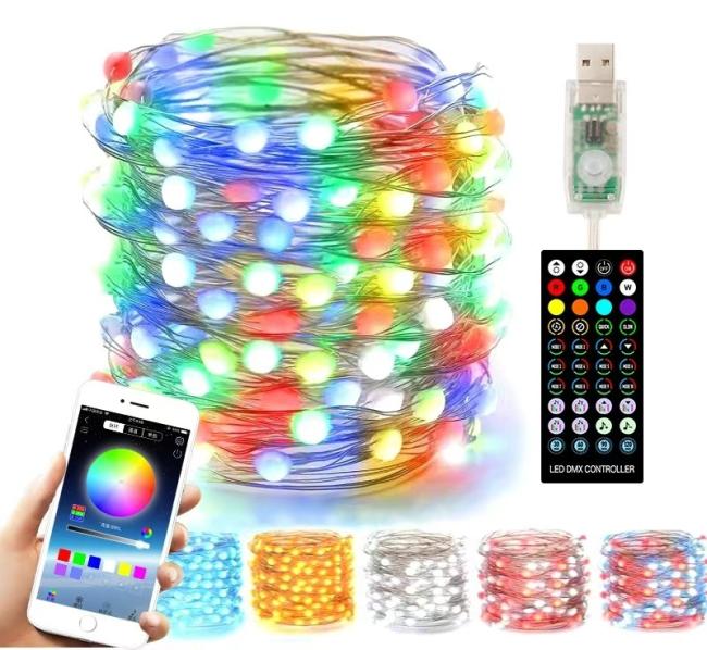 Indoor Outdoor Decorative Micro Mini Fairy Light for Christmas Holiday Festival LED Copper Wire String Light